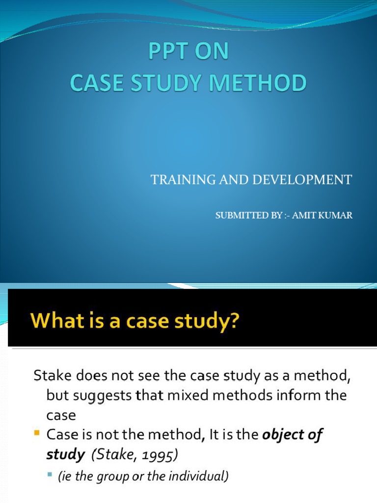 Case Study Method in Training Development | PDF | Case Study | Data