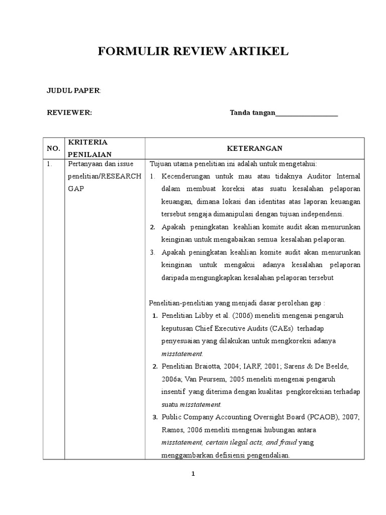 Format Review Artikel | PDF