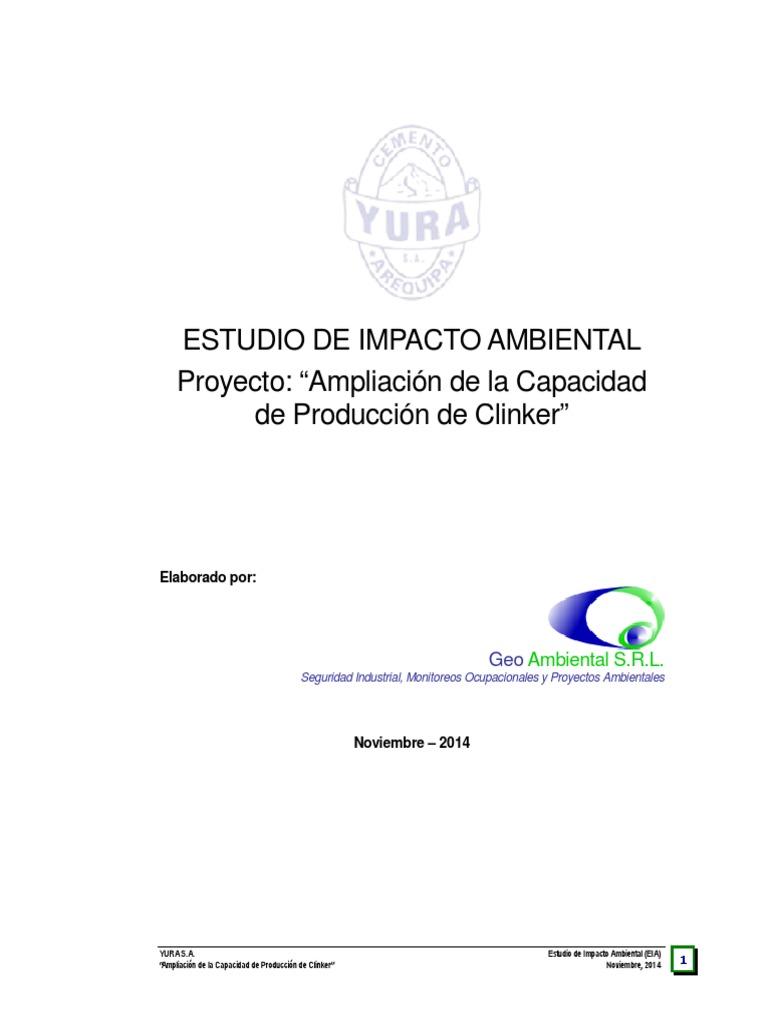 Eia Yura | PDF | Evaluación de impacto ambiental | Entorno natural