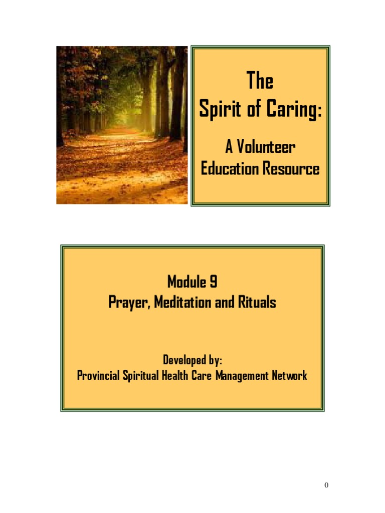 The Spirit of Caring:: A Volunteer Education Resource | PDF | Prayer ...