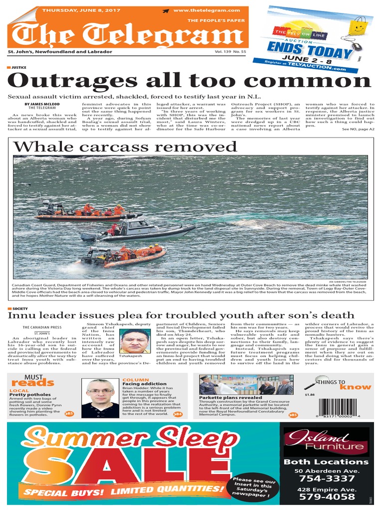 The Telegram - June 8 2017 PDF | PDF | Assault | Nature