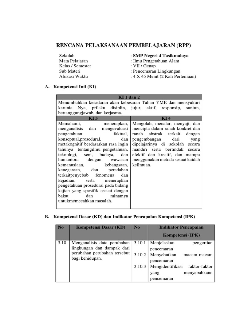 RPP Problem Solving | PDF