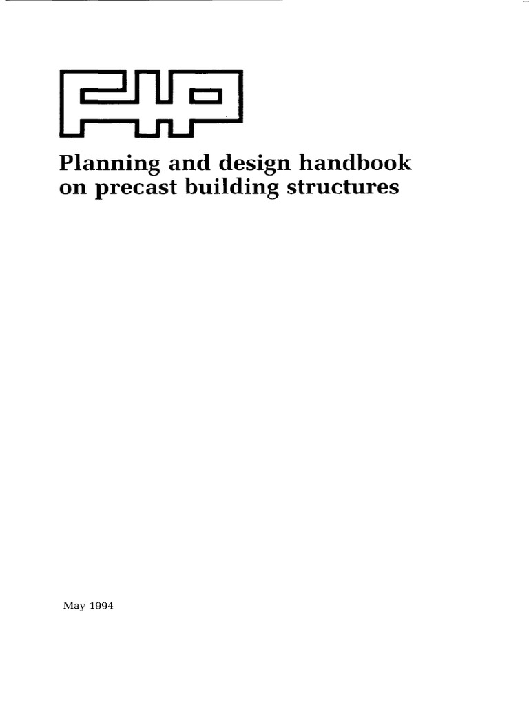 Planning and Design Handbook On Precast Building Structures | PDF ...