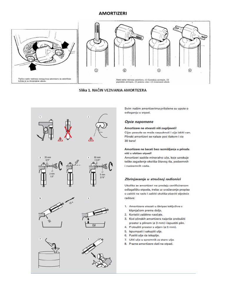 Amortizeri: Slika 1. Način Vezivanja Amortizera | PDF