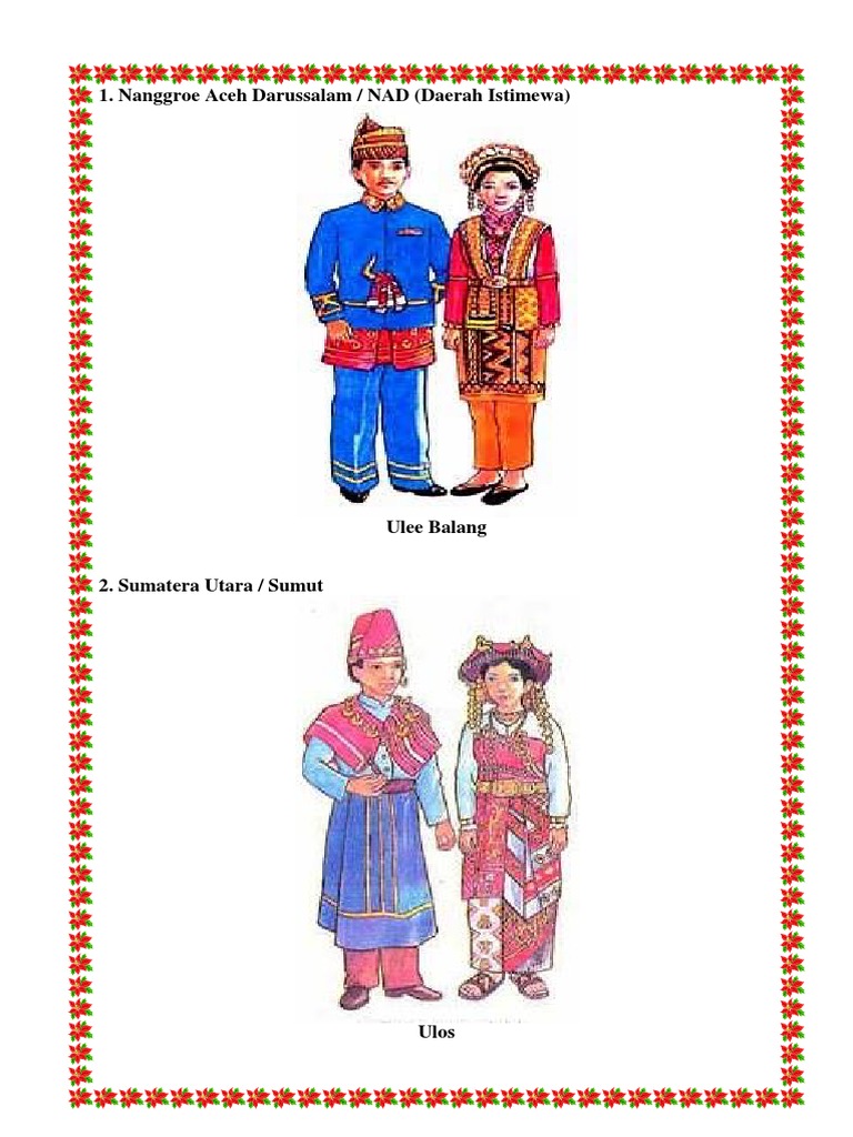 Pakaian Adat 34 Provinsi | PDF