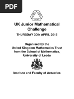 Mathsaurus 2025 Challenge Questions | PDF | Mathematics