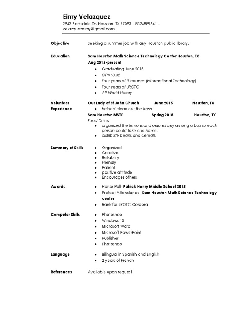 Real Resume | PDF