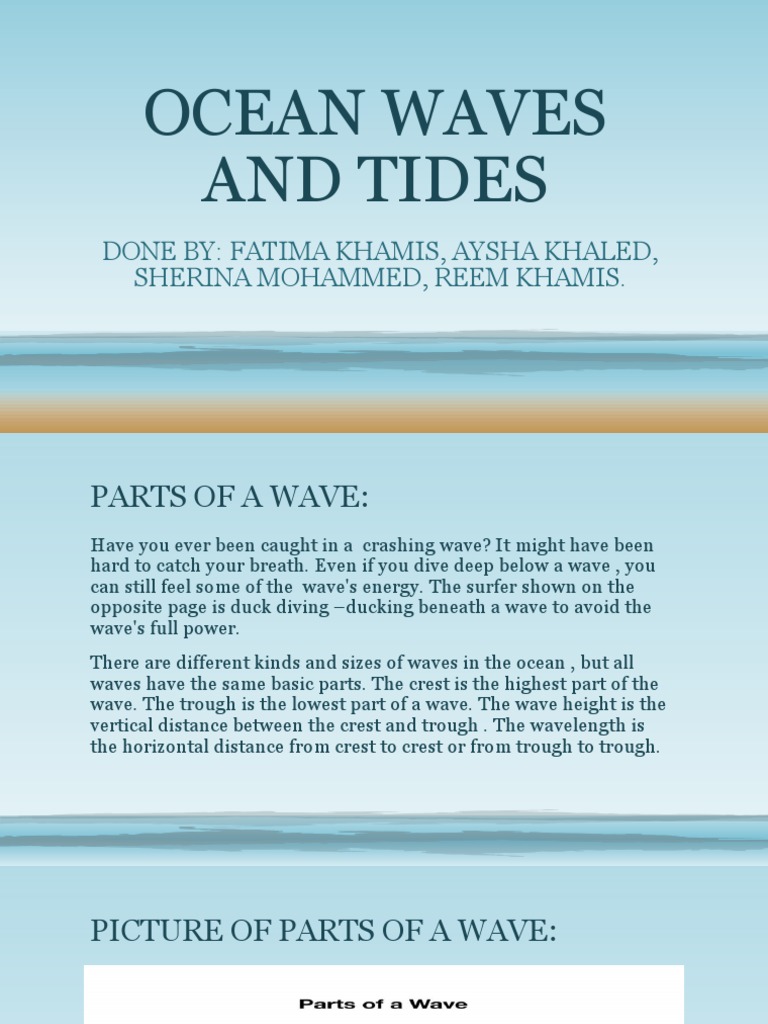 Ocean Waves and Tides | PDF | Tsunami | Tide
