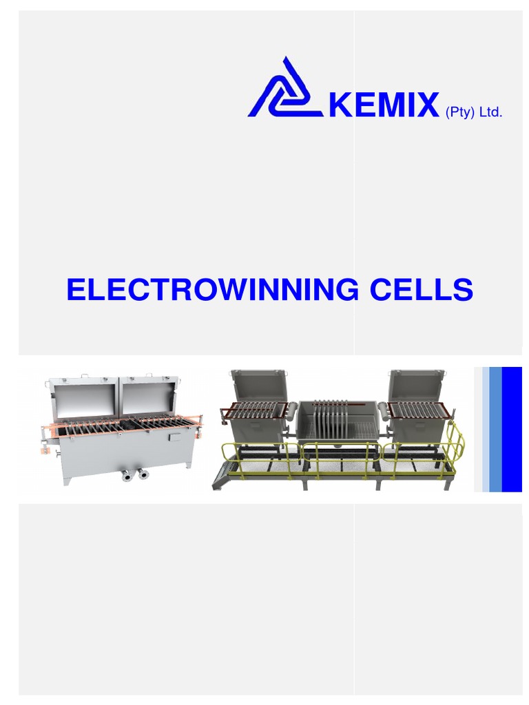 Kemix Electrowinning-Cell-Brochure 2018 Rev0 | PDF | Anode | Cathode
