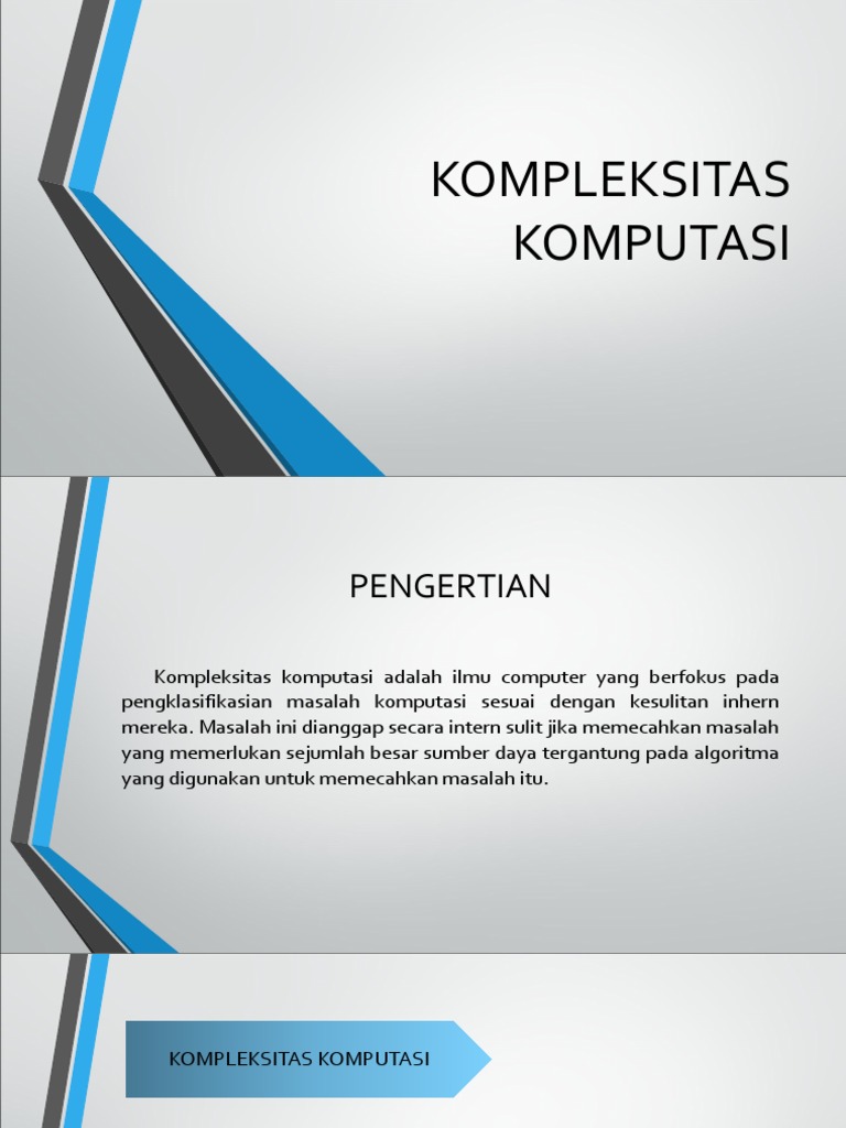 Kompleksitas Komputasi | PDF