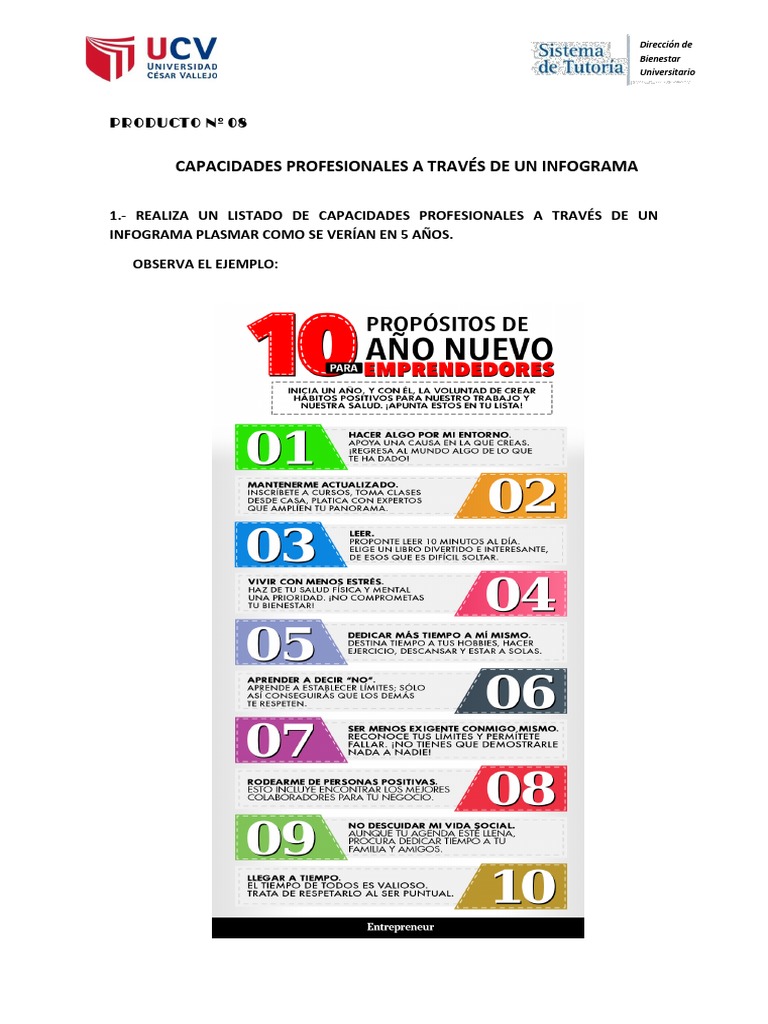 Tutoria VIII UCV Producto 08 | PDF