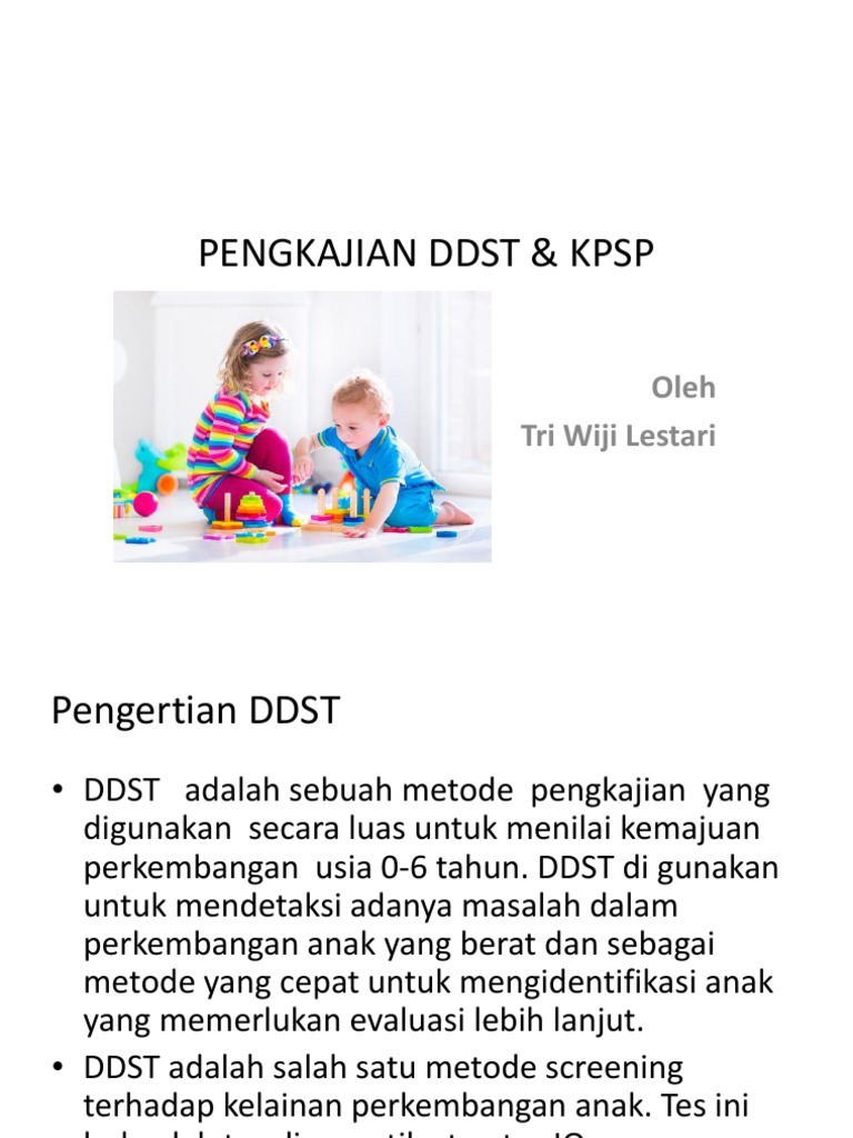 Pengkajian DDST & KPSP | PDF