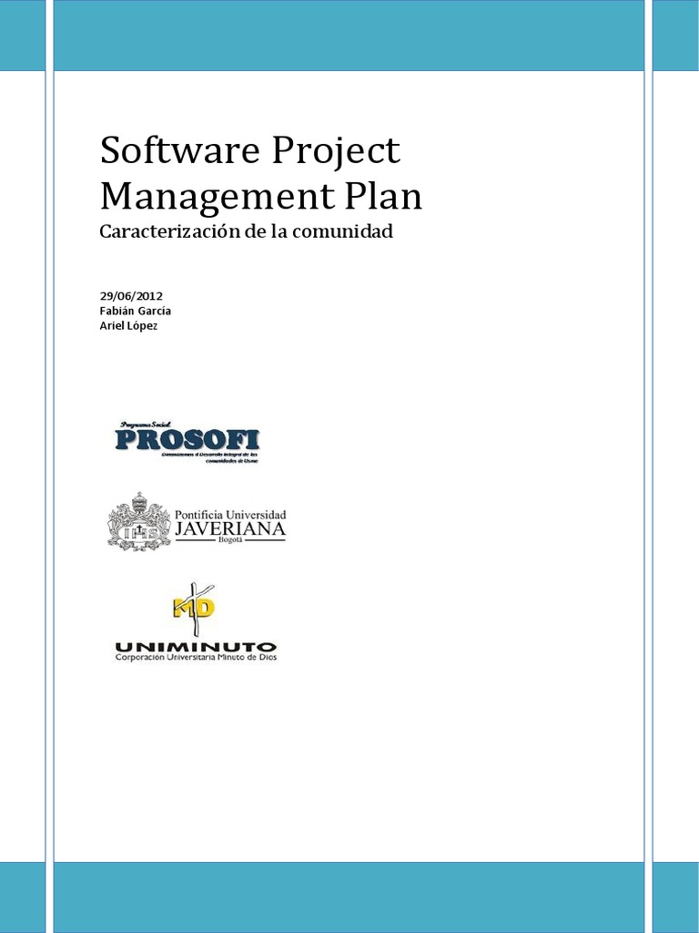 SPMP CaracterizacionDeLaComunidad | PDF | Planificación | Calidad ...