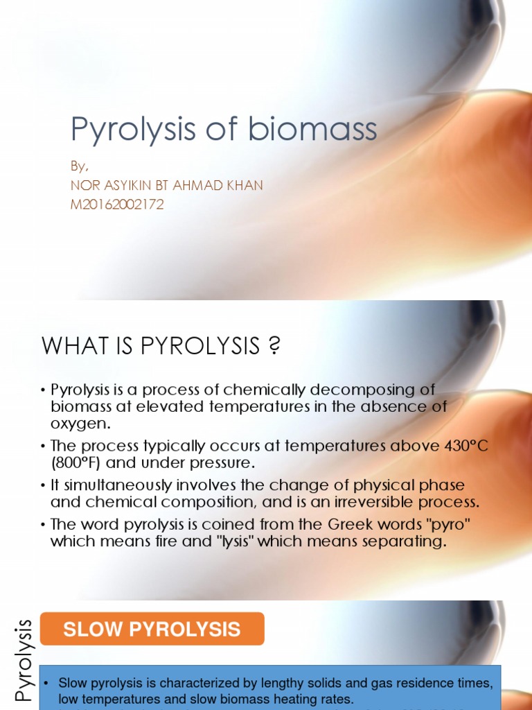 Understanding Biomass Pyrolysis Process | PDF | Pyrolysis | Waste