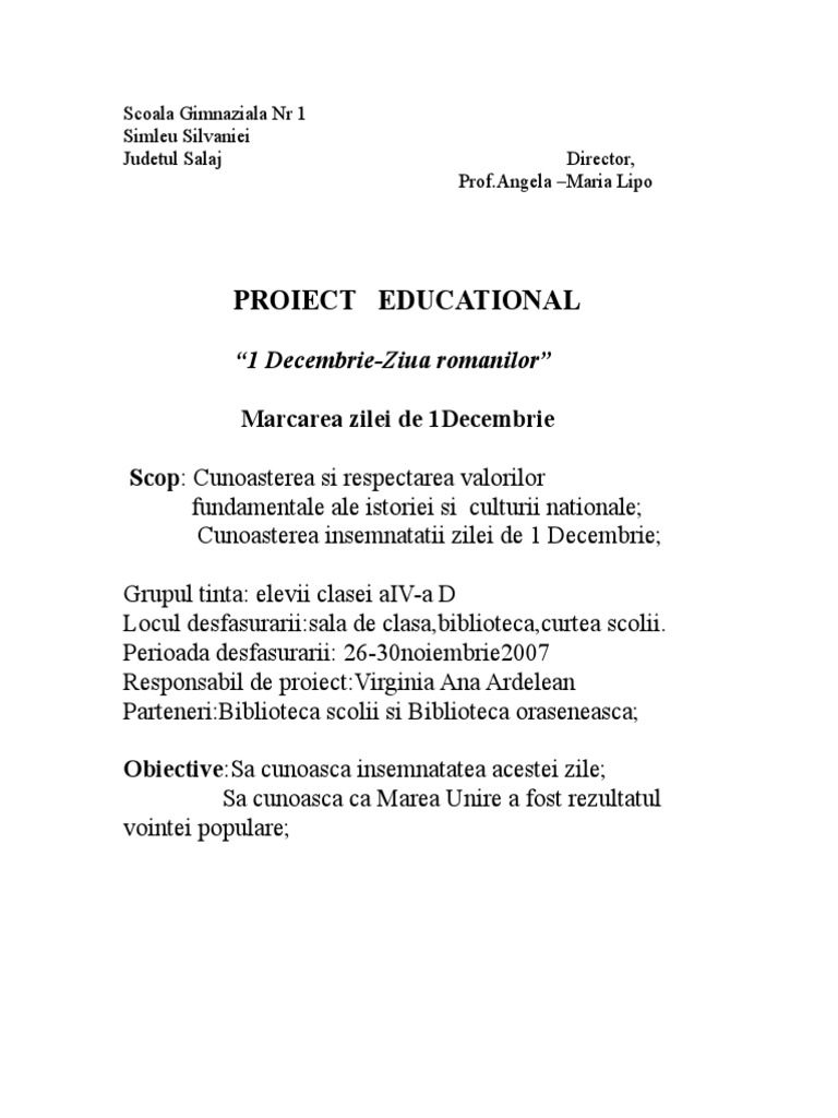 0 1proiecteducational 1dec. | PDF