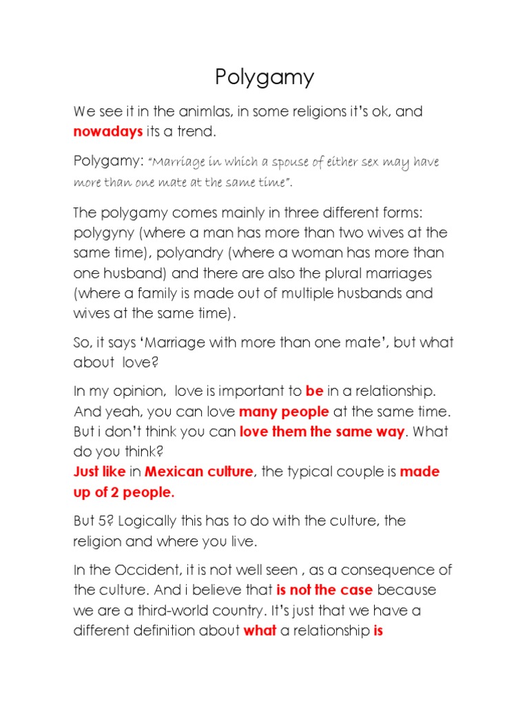 Polygamy | PDF