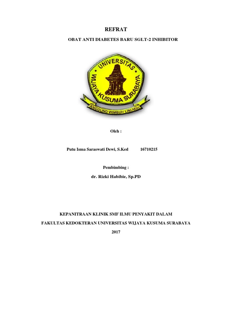 Refrat: Obat Anti Diabetes Baru Sglt-2 Inhibitor | PDF