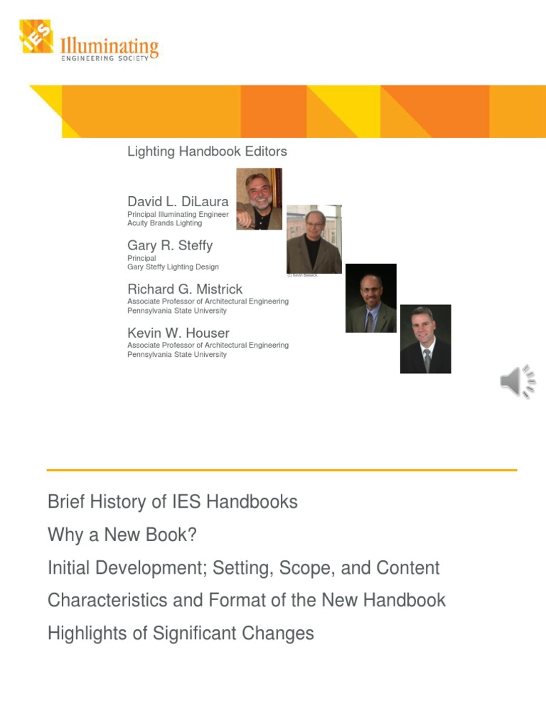 IES Lighting Handbook Overview | PDF