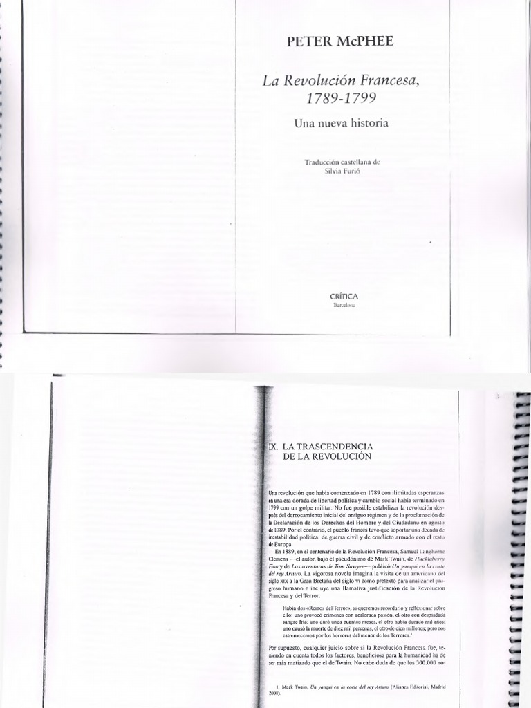 Peter McPhee - La Trascendencia de La Revolución (2007) PDF | PDF ...
