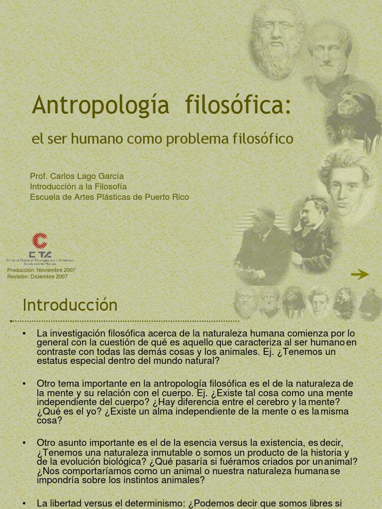 Antropologia Filosofica | PDF | Existencialismo | Alma