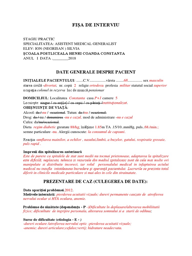 AMG FISA-De-InTERVIU - Completata | PDF