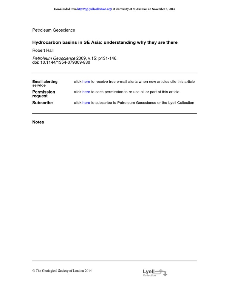Hall 2009 - Hydrocarbon Basins in SE Asia: Understanding Why They Are ...