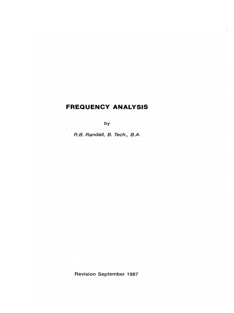 Bruel & Kjaer Frequency Analysis | PDF