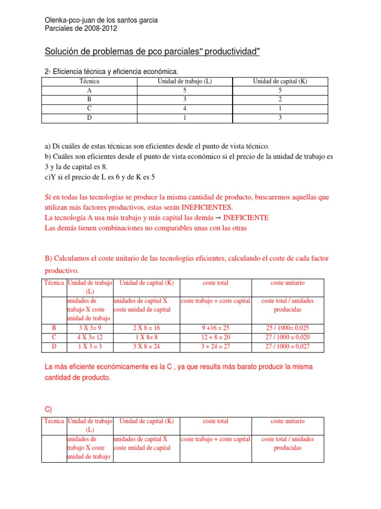 Problemas Resueltos de Los Parciales de Pco | PDF | Microeconomía ...