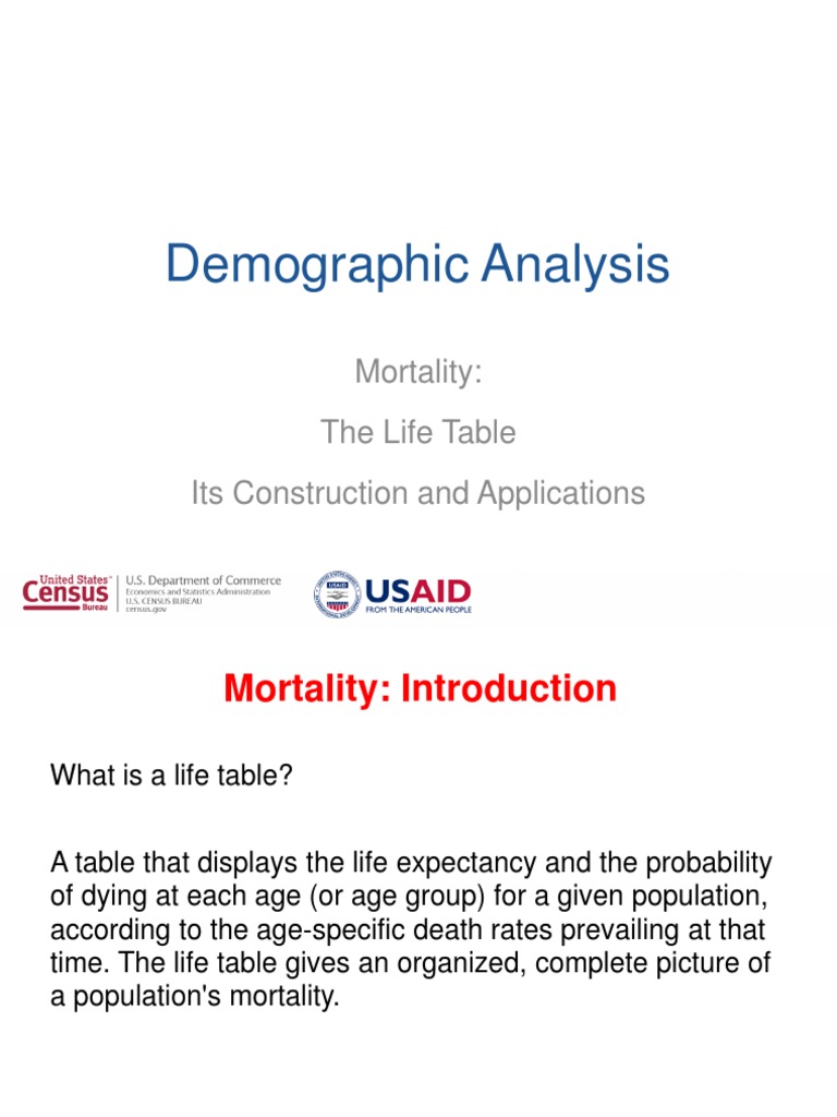 2 Life Tables | PDF | Life Expectancy | Demography