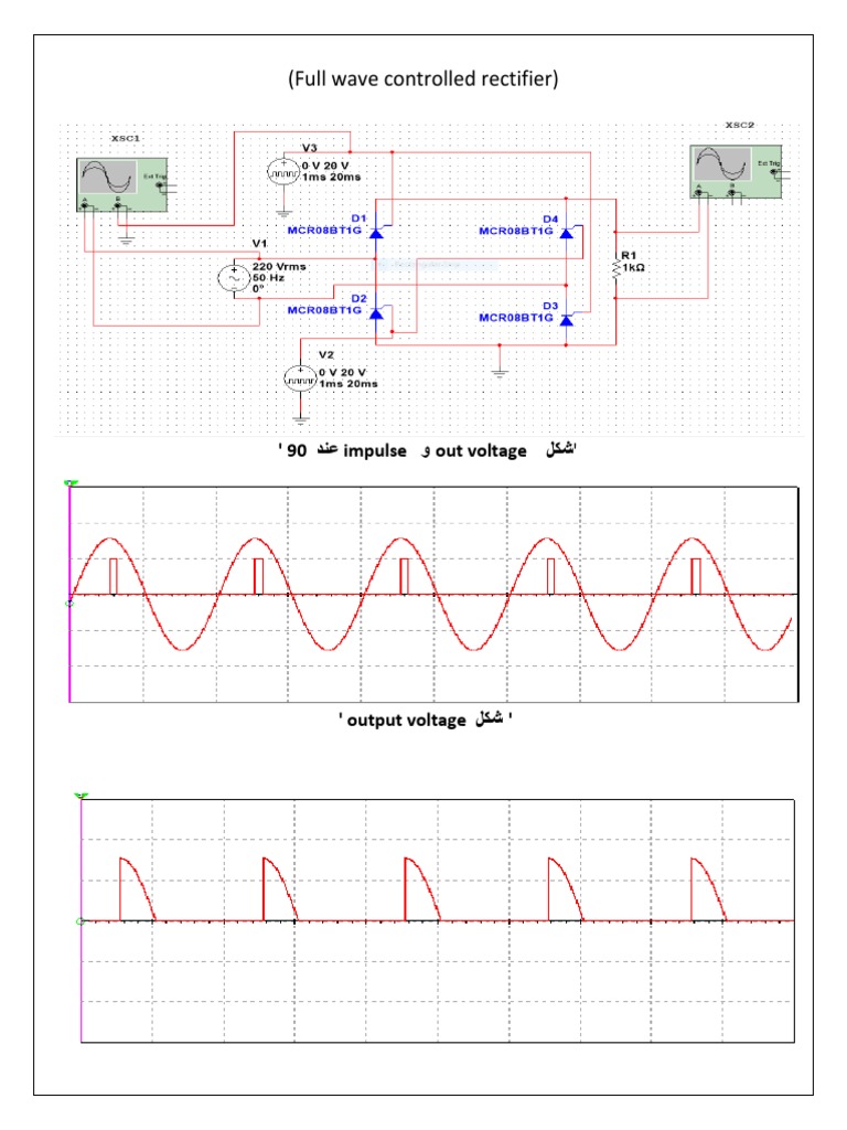 Full Wave Controlled Rectifier Overview | PDF