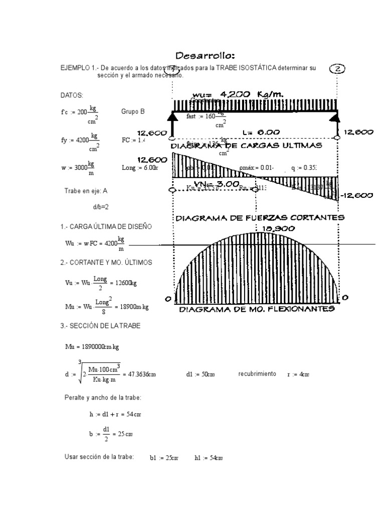 Diseño Trabe Isostática R1 | PDF