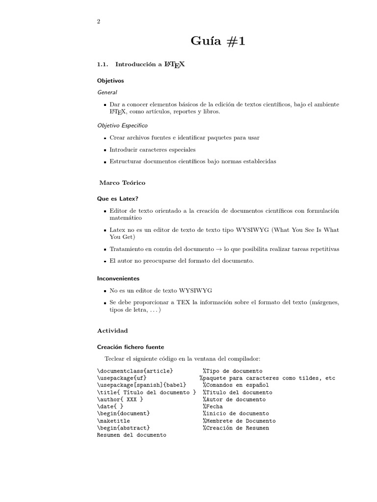 Guia Latex 13 15 | PDF | Te X | Computing And Information Technology Guia Latex 13 15 | PDF | Te X | Computing And Information Technology