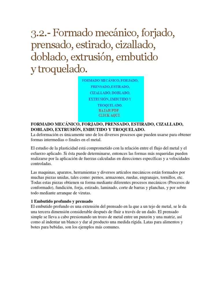 Proceso S | Descargar gratis PDF | Extrusión | Aluminio