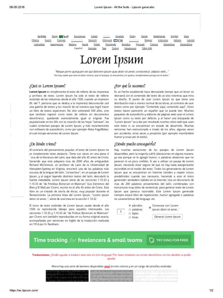 Lorem Ipsum: ¿Qué Es Lorem Ipsum? ¿Por Qué Lo Usamos? | PDF | Latin | Communication