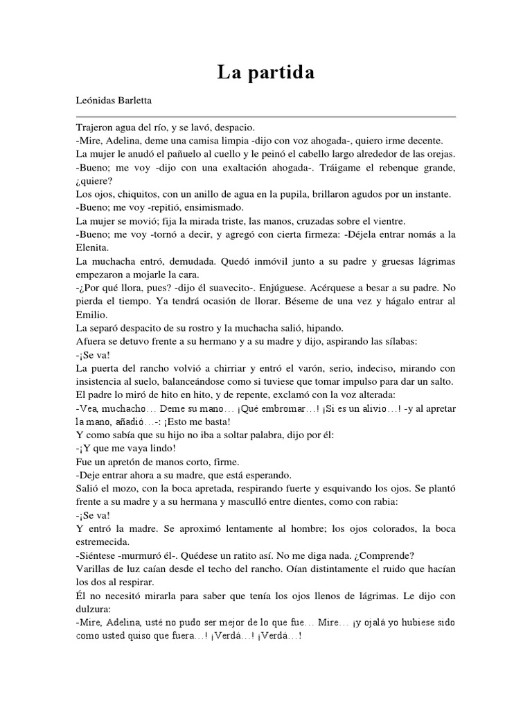 La Partida Pdf Ocio