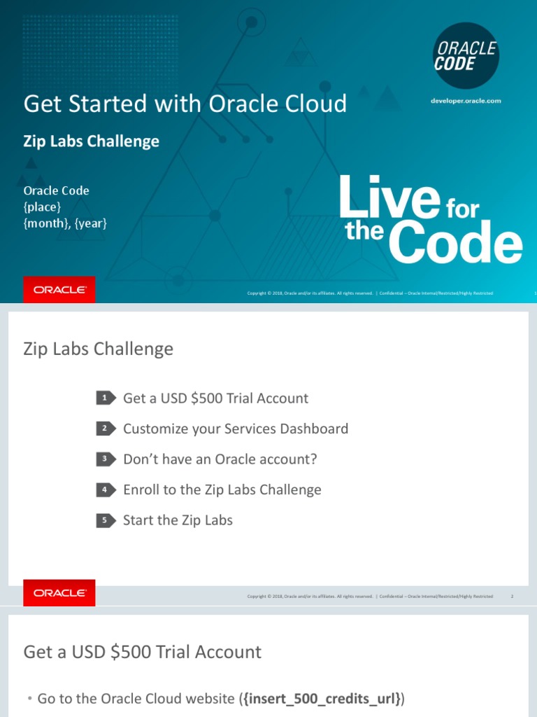 ZipLabs OracleCode 2018 | PDF | All Rights Reserved | Software