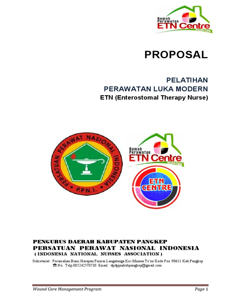Proposal Rawat Luka Logo Baru Etn | PDF