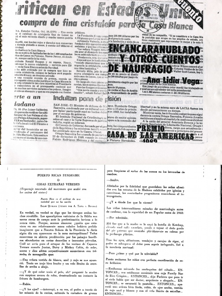 Puerto Rican Syndrome Ana Lidia Vega | PDF