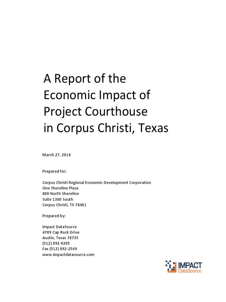 Economic Impact of Project Courthouse | PDF | Employment | Taxes