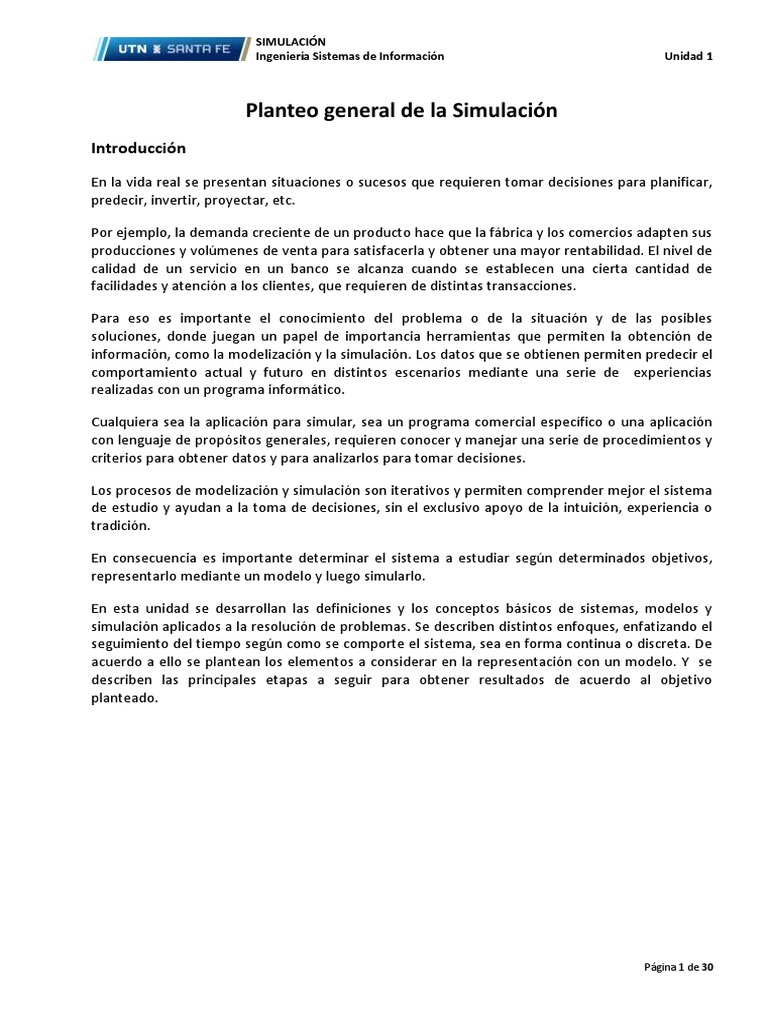 Modelacion y Simulacion | PDF | Simulación | Lenguaje de programación