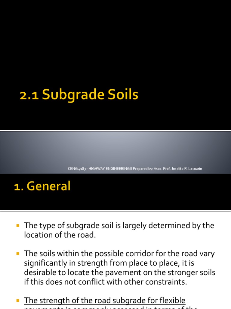 2.1 Subgrade Soils | PDF | Infrastructure | Natural Materials