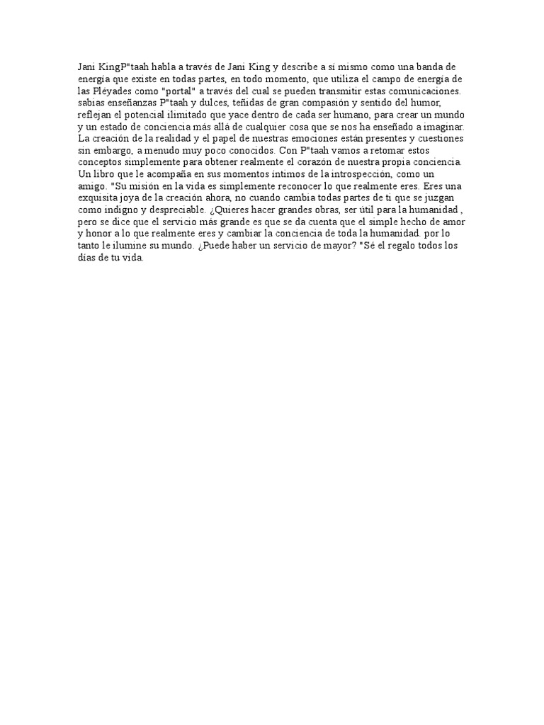 P"taah: Energía y Conciencia Humana | PDF