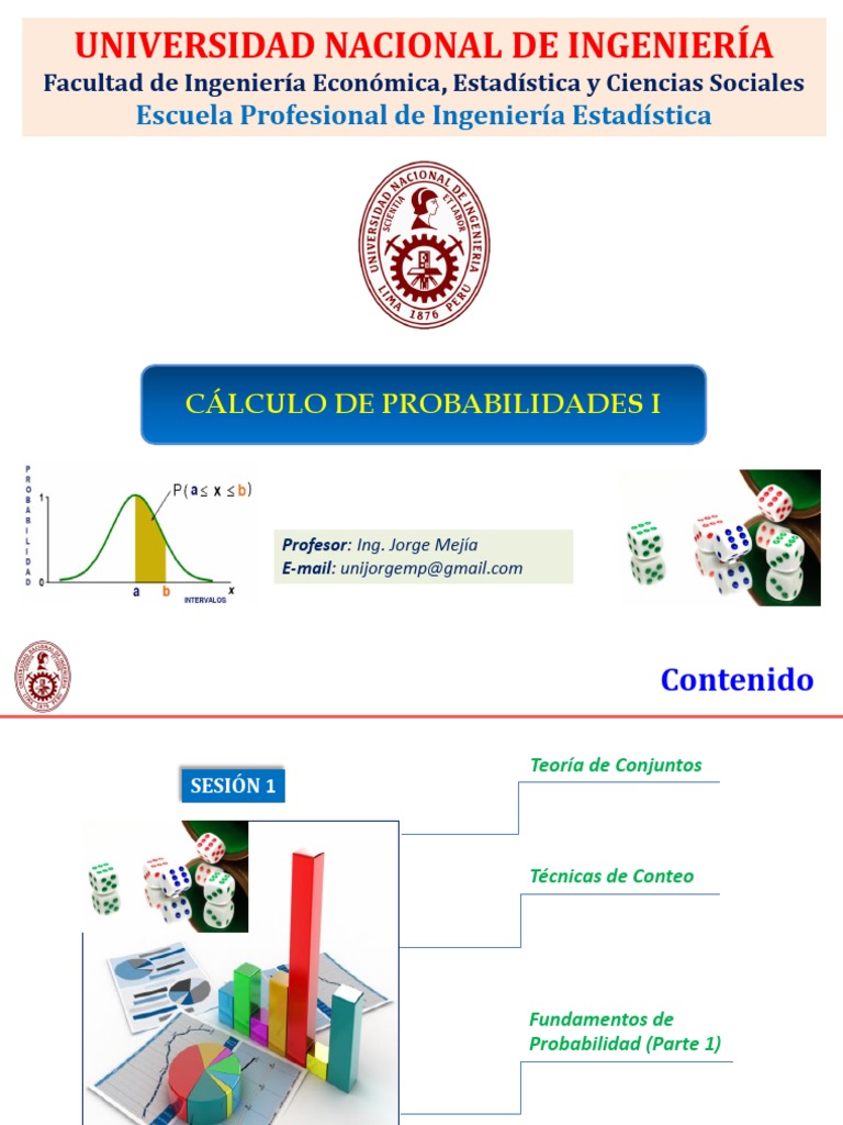 Calculo de Probabilidades I - Sesiones 1 y 2 (1) | Probabilidad | Teoría de probabilidad ...
