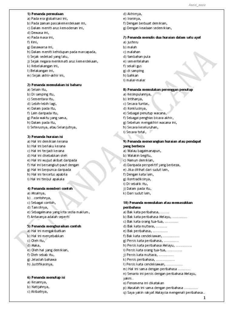 Penanda Wacana | PDF