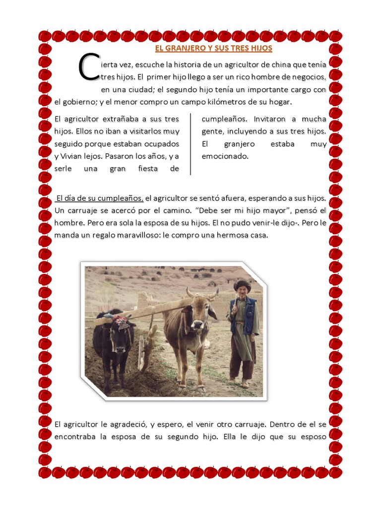 El Granjero y Sus Tres Hijos | PDF