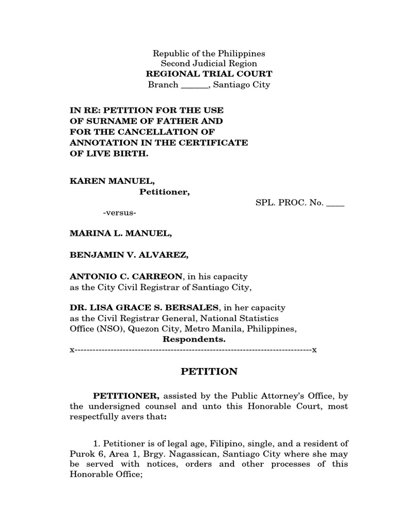 Petition | PDF | Marriage | Social Institutions