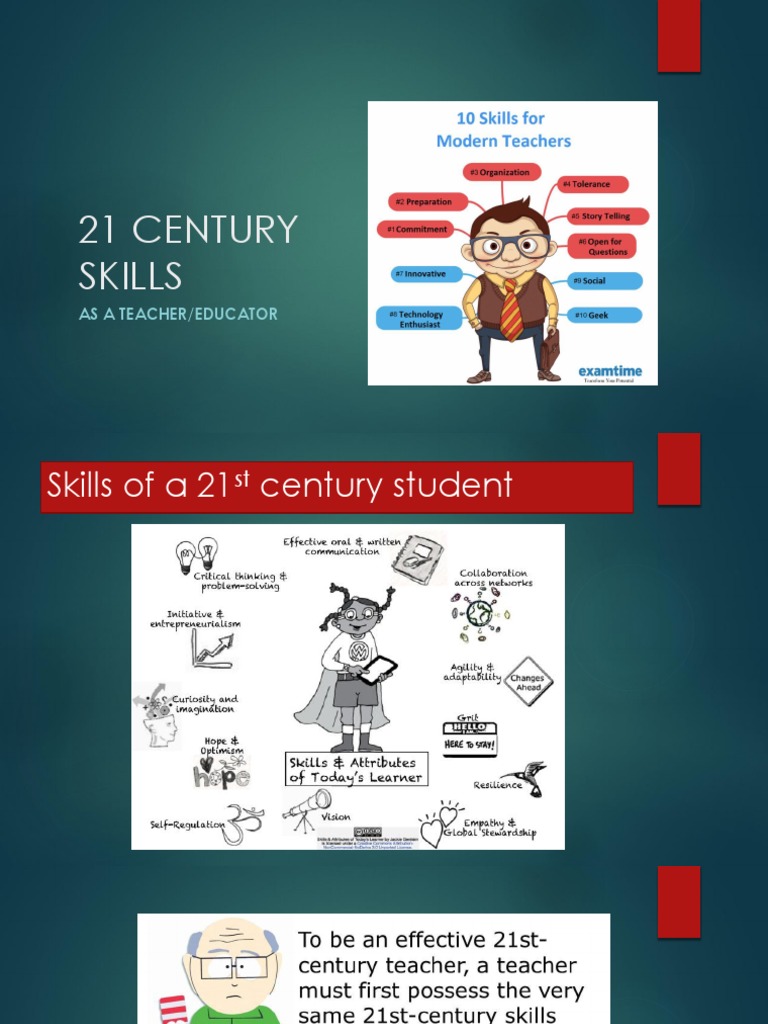 21 Century Skills: As A Teacher/Educator | PDF | Web 2.0 | Learning