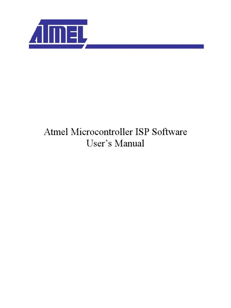 Atmel Microcontroller ISP Software User's Manual | PDF | Menu (Computing) | Computer Program