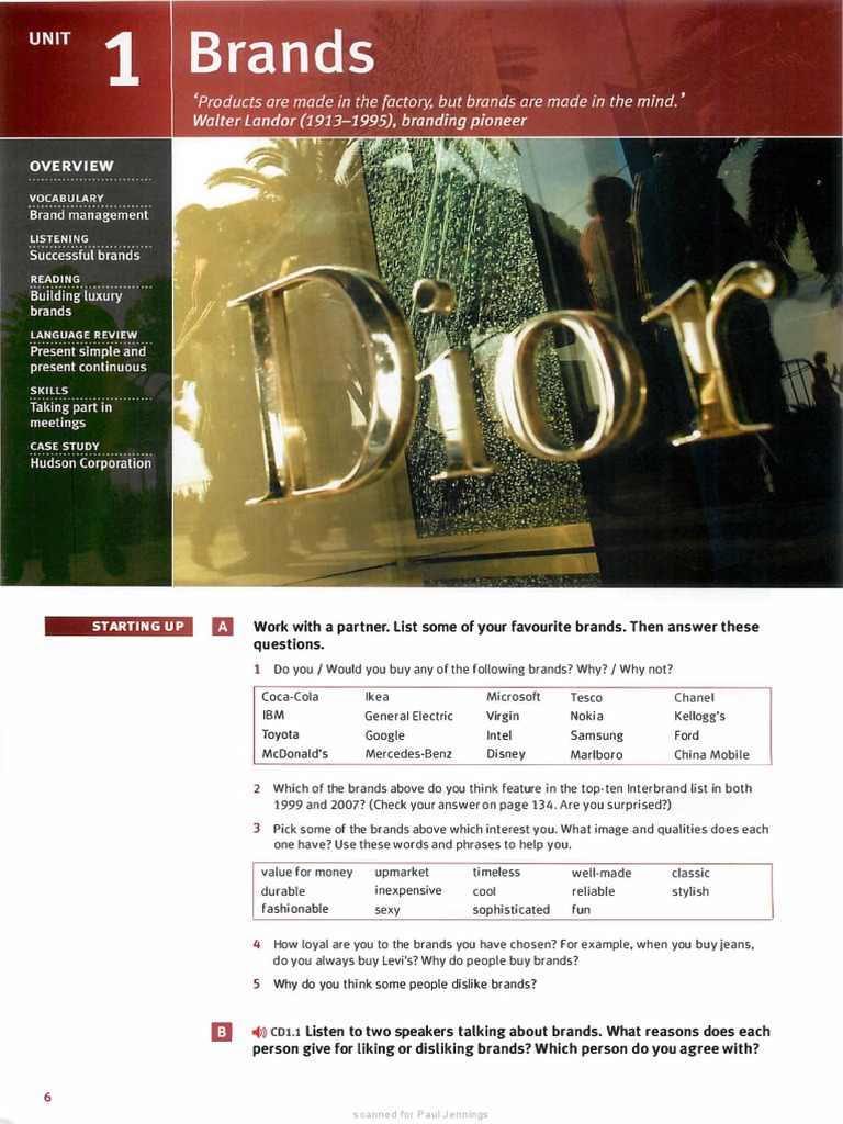 Unit 1: Brands | PDF | Luxury Goods | Brand