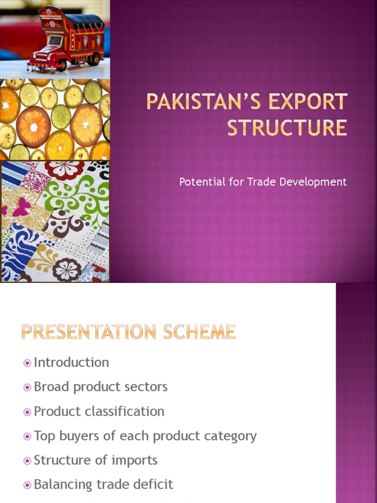 Pakistan Export Structure | PDF | Textiles | Cotton
